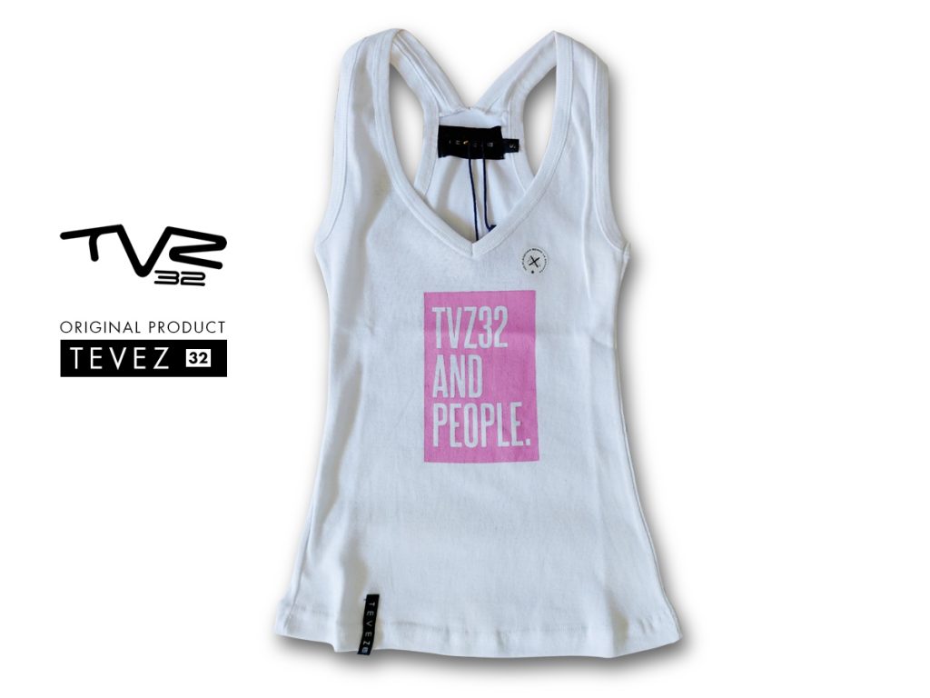 Musculosa Blanca de Dama Estampada